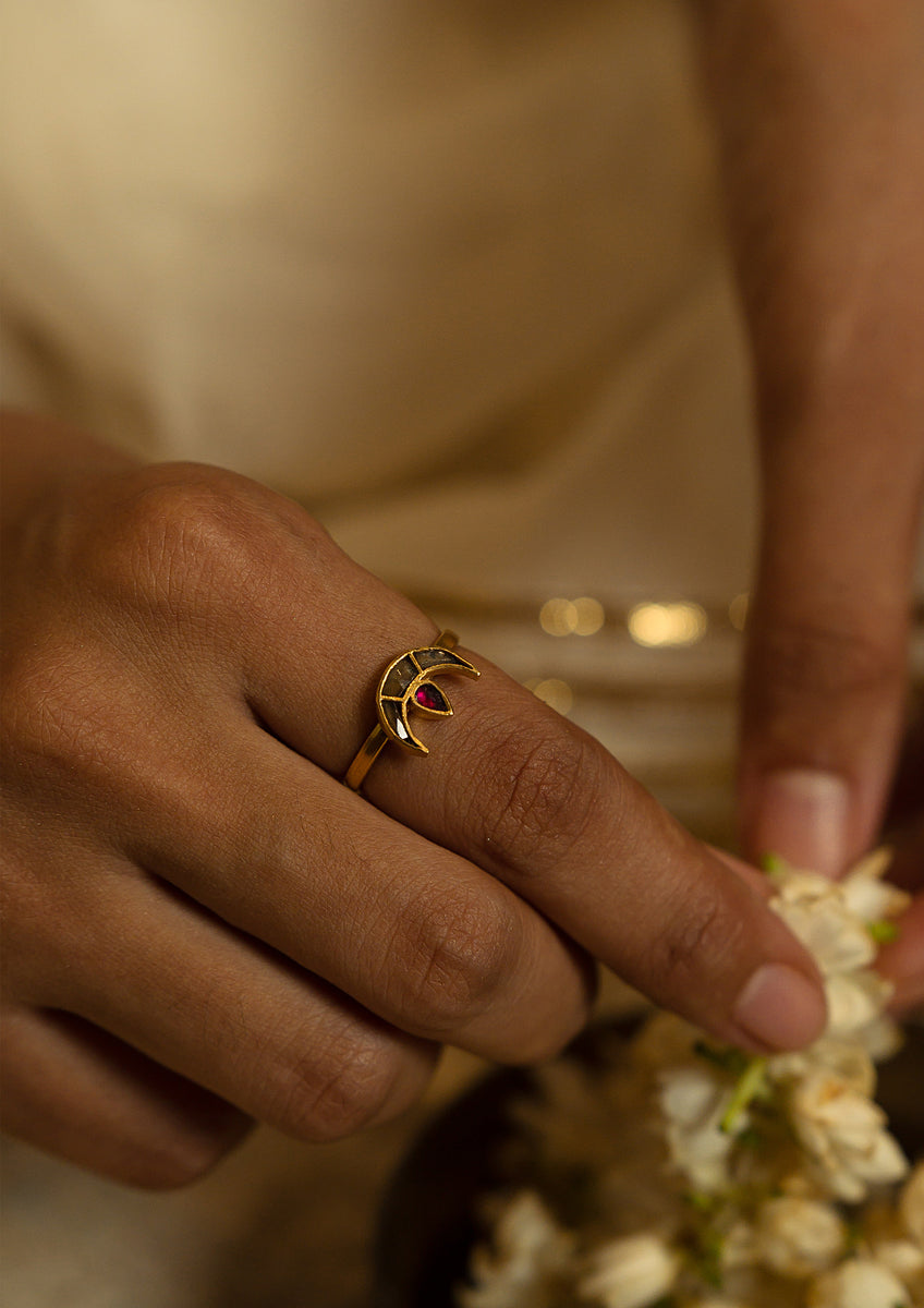 Diya Ring (Adjustable) – Vamika Silver, Jaipur